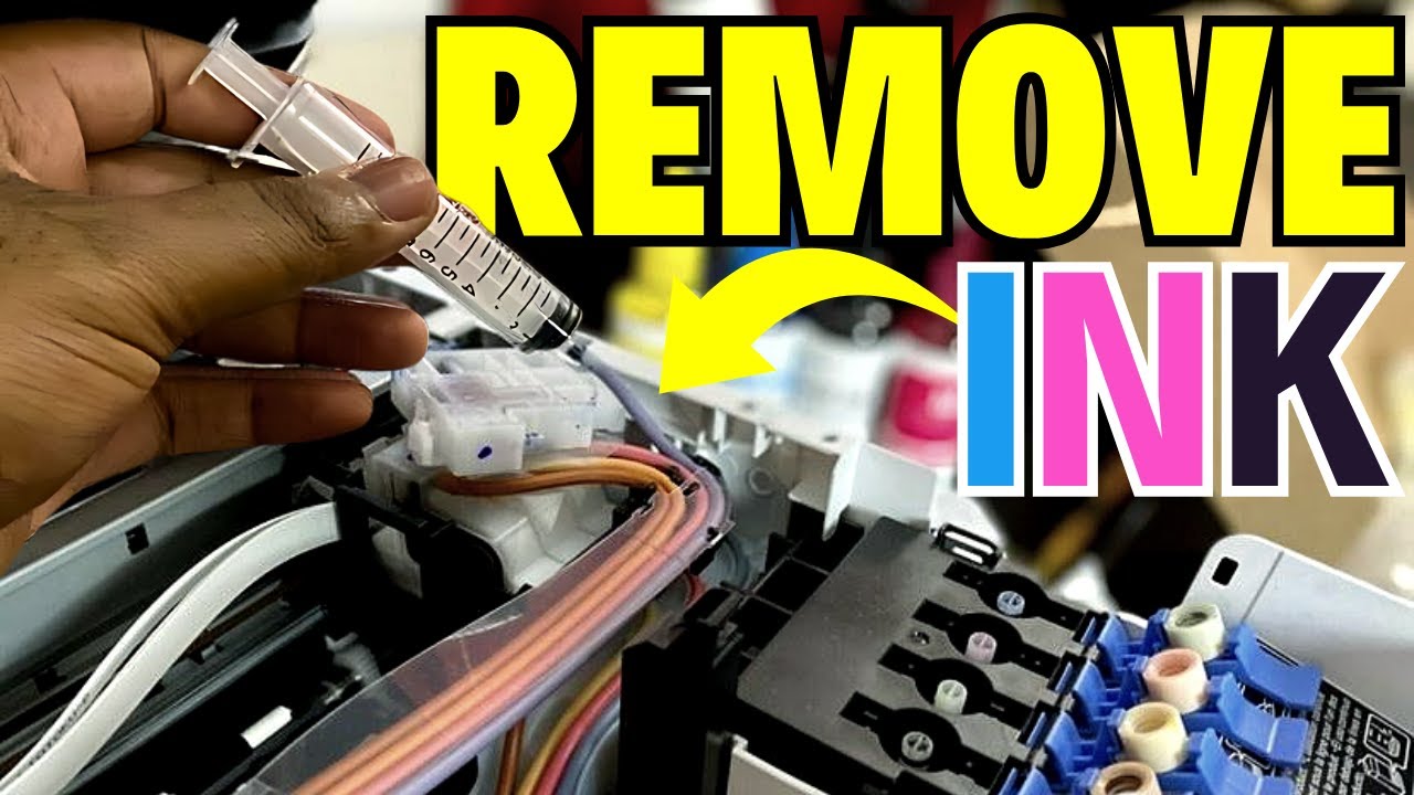 MUST WATCH!!!: HOW TO REMOVE PRINTER INK FROM YOUR EPSON 2720 PRINTER ...