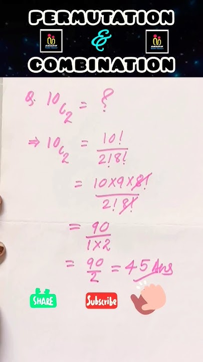 How To Solve Maths Problem On Permutation & Combination #shortsfeed #shorts #ytshorts #maths # ...
