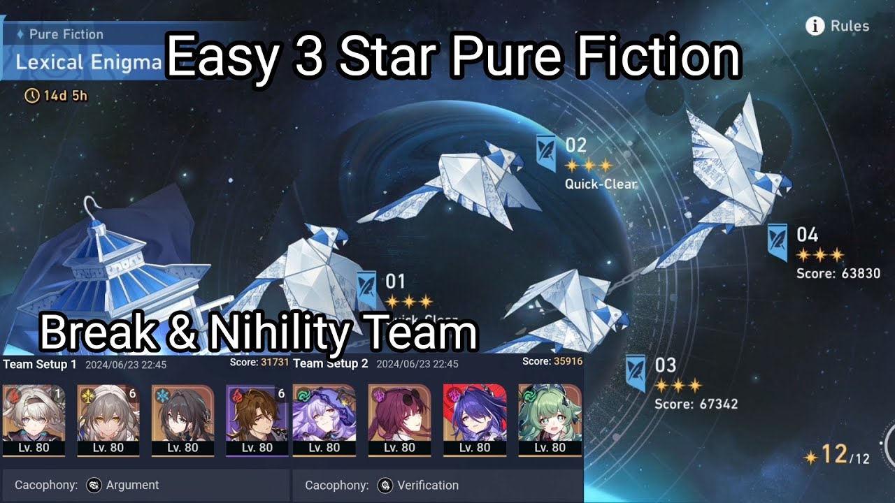 Honkai : Star Rail : Pure Fiction : Lexical Enigma - YouTube