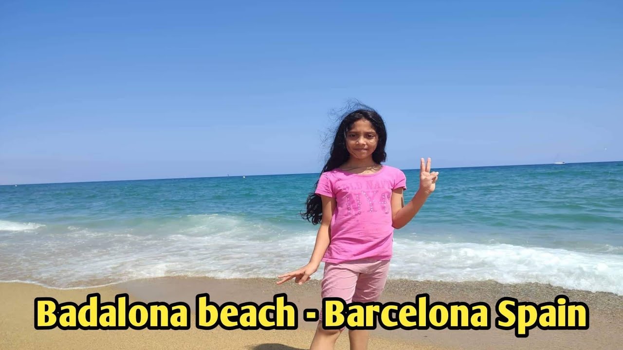 Badalona beach - Barcelona Spain - Beach walk - August 2022 - YouTube
