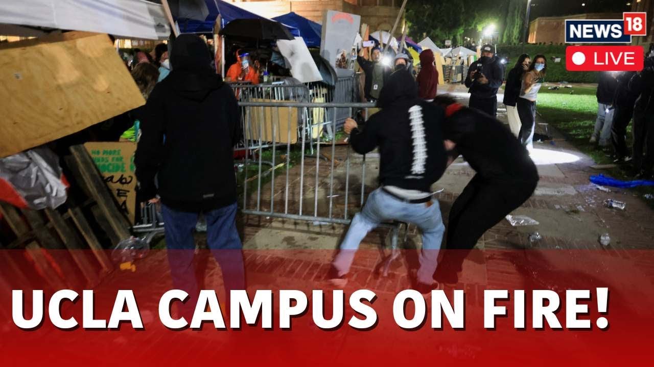 Clashes Erupt On UCLA Campus Between Pro-Palestinian And Counter ...
