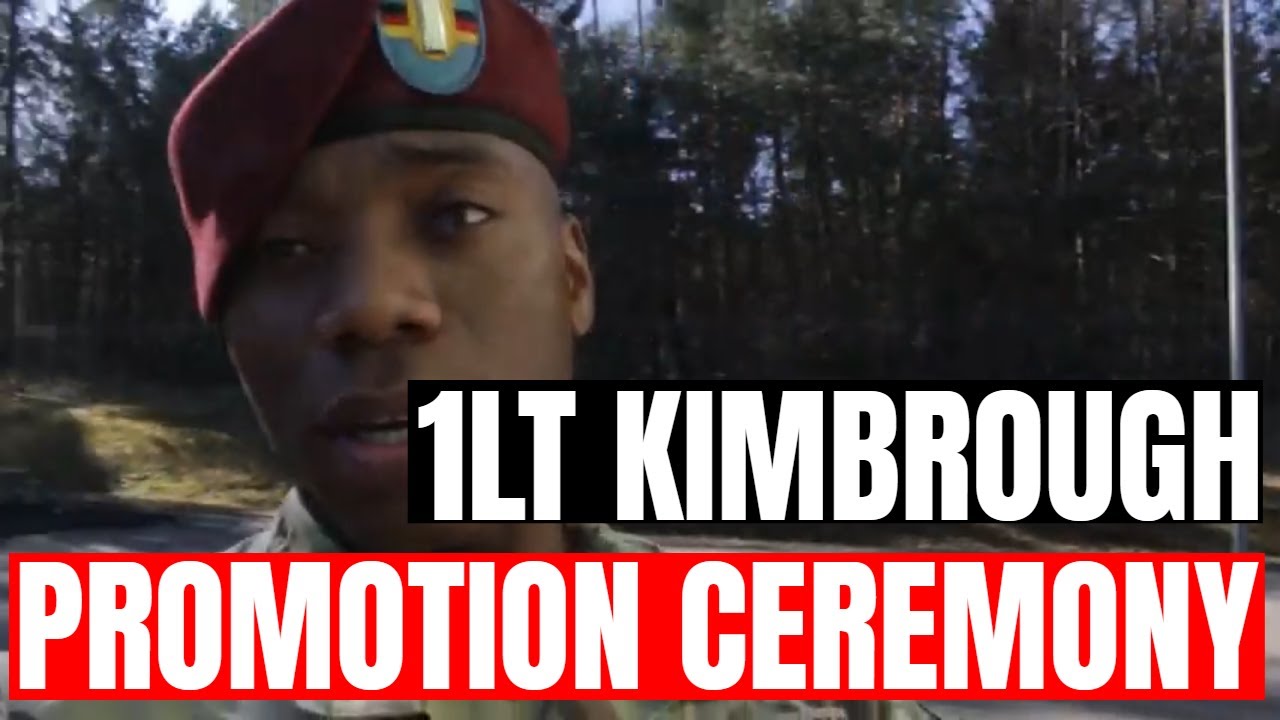 1LT Kimbrough Promotion Ceremony - YouTube