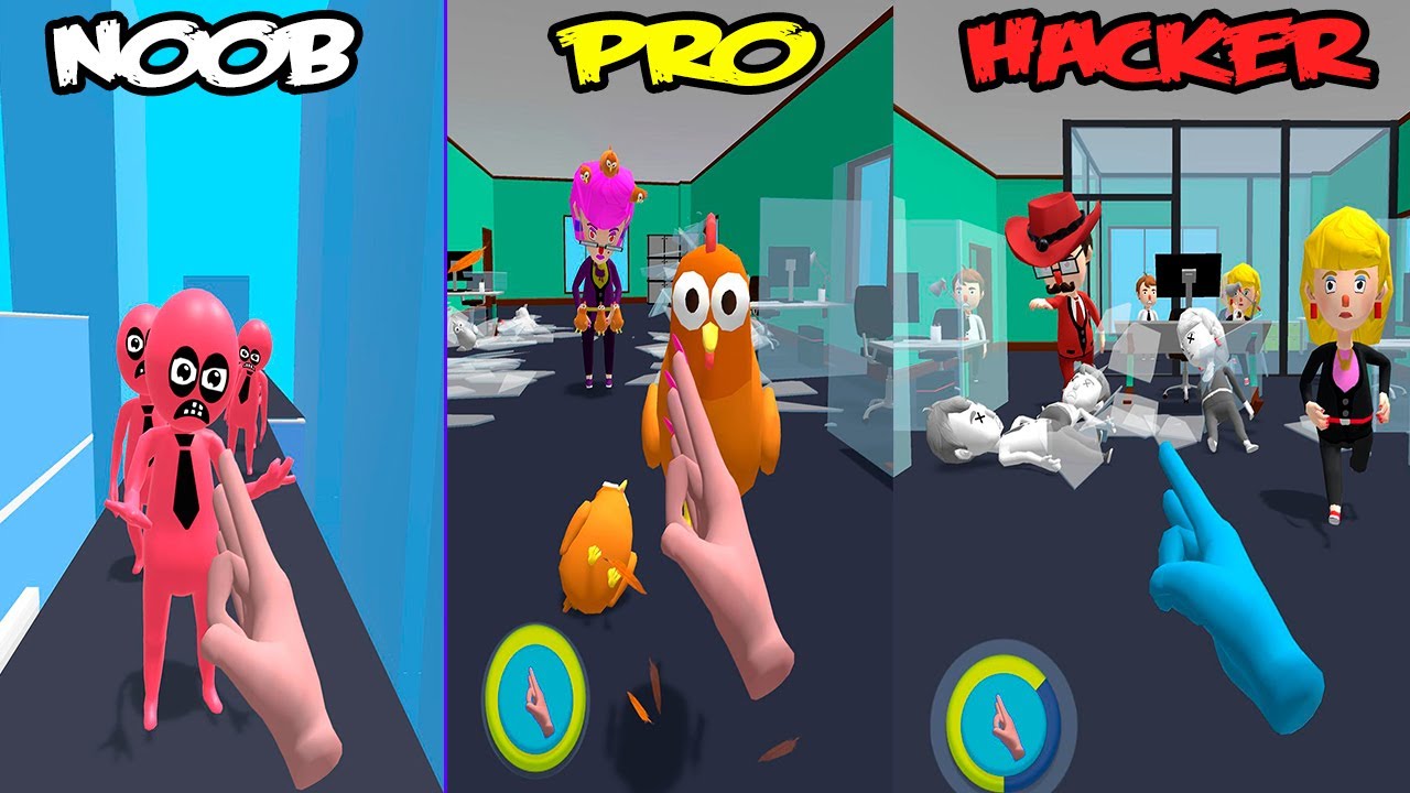 Flick Master 3D - NOOB vs PRO vs HACKER - YouTube