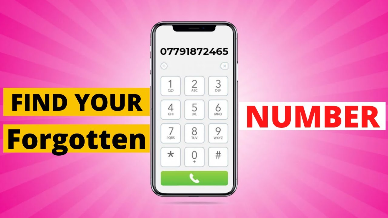 How to easily find your forgotten Phone Number (All Network Carriers ...