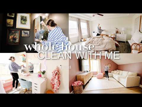 NEW WHOLE HOUSE CLEAN WITH ME, DECLUTTER AND CLEANING MOTIVATION