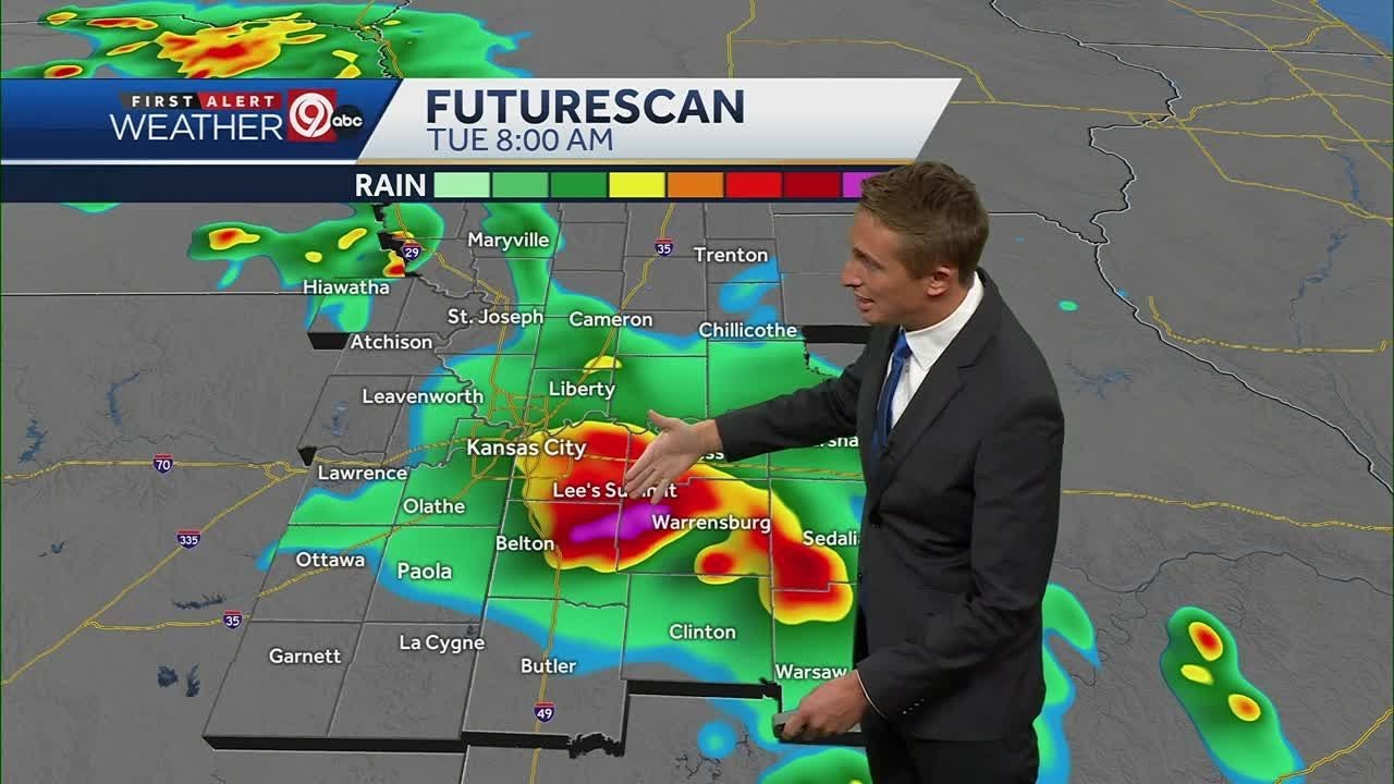 Monday storm timeline - YouTube