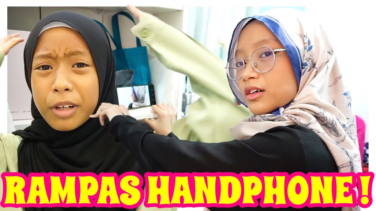 HANDPHONE AMANl ZAHIRA KENA RAMPAS DENGAN IBU SEBAB... AIRDROID ...