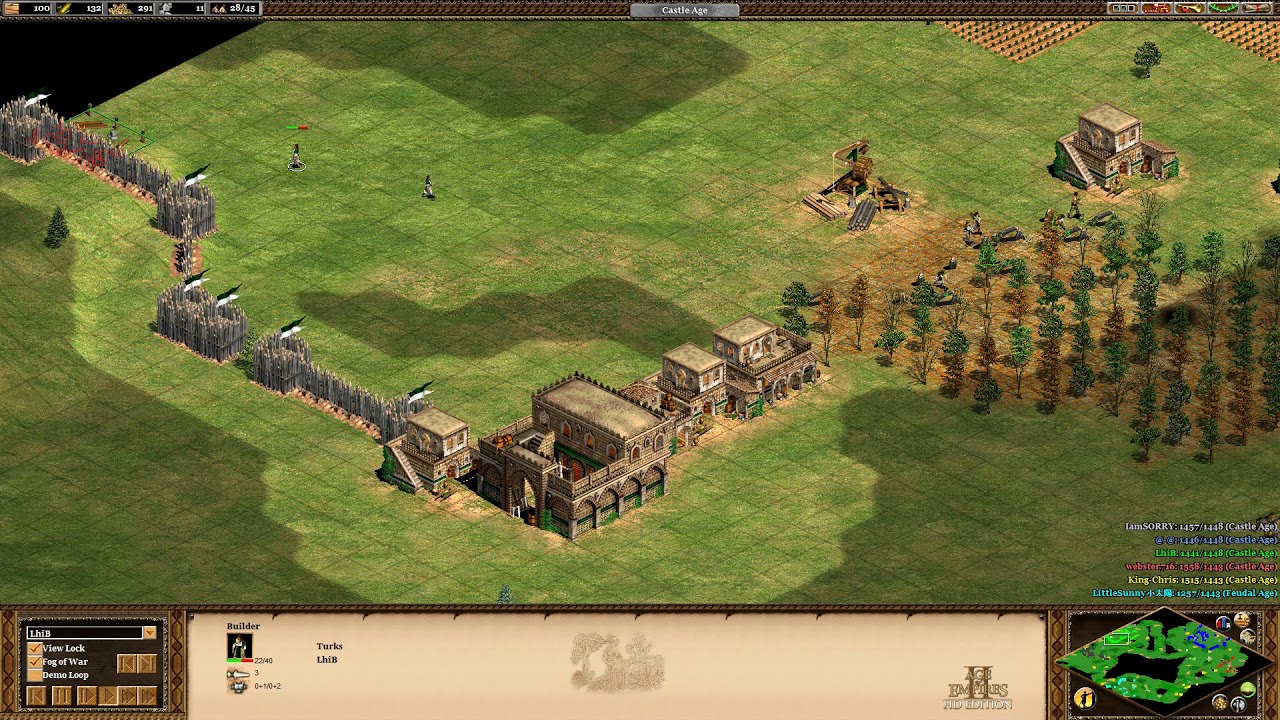 Age of Empires 2 HD 3v3 GA as Turks - YouTube