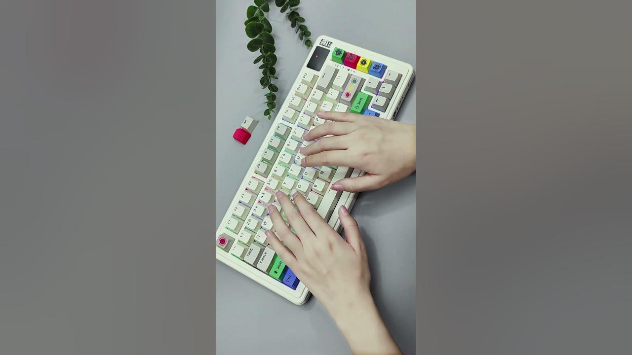 🎁 BOYI C75Pro Retro Mechanical Keyboard Typing Sound # ...