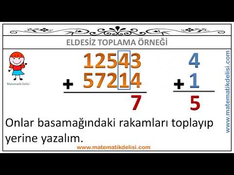 ELDESİZ TOPLAMA İŞLEMİ NASIL YAPILIR? - ÖRNEK ÇÖZÜM