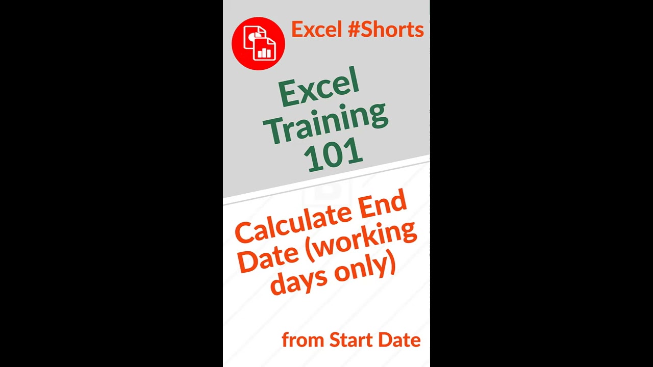 Calculate End Date Working Days From Start Date Excel Shorts YouTube Calculate End Date Working Days From Start Date Excel Shorts YouTube