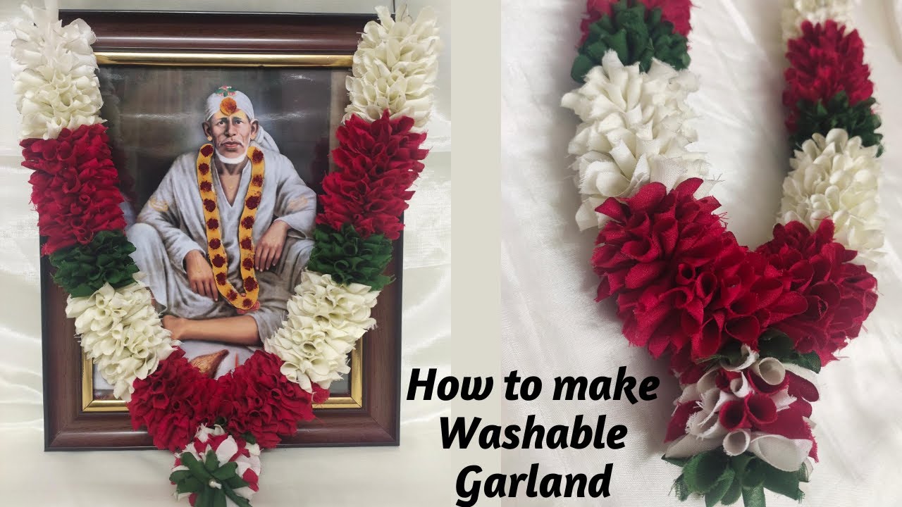 Garland with Polyester Cloth | Washable Garland | Garland for Photo ...