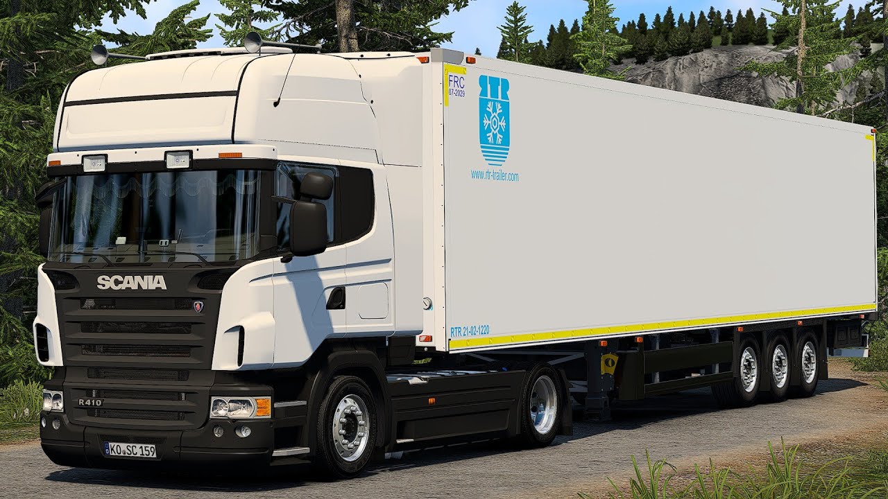 Realistic Driving in Narrow Balkan Roads | Scania PGR-Series | ETS2 1. ...