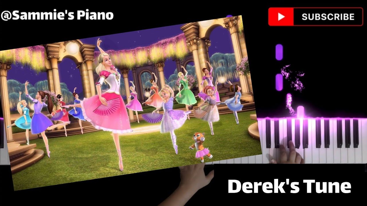 Barbie's Piano Theme 12 Dancing Princesses - Tutorial FREE SHEET - YouTube
