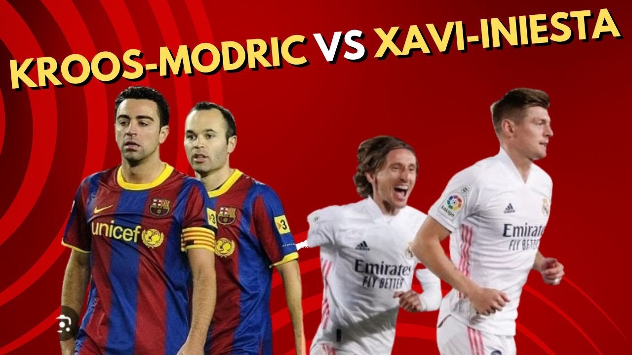 KROOS - MODRIC vs XAVI - INIESTA: ¿Qué DUPLA ha sido MEJOR? - YouTube