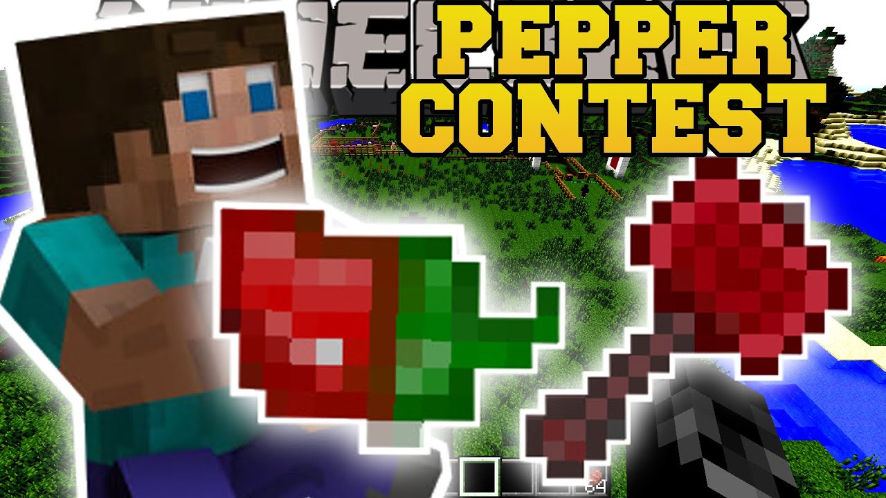 Minecraft: BURNING HOT PEPPERS CONTEST (SPICY PEPPERS & EXPLOSIVE ...
