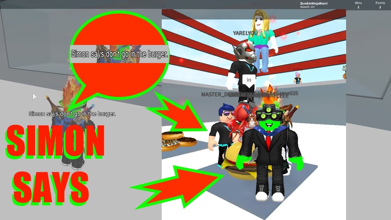 SIMON SAYS IN ROBLOX!! (ROBLOX Super Simon Says) - YouTube