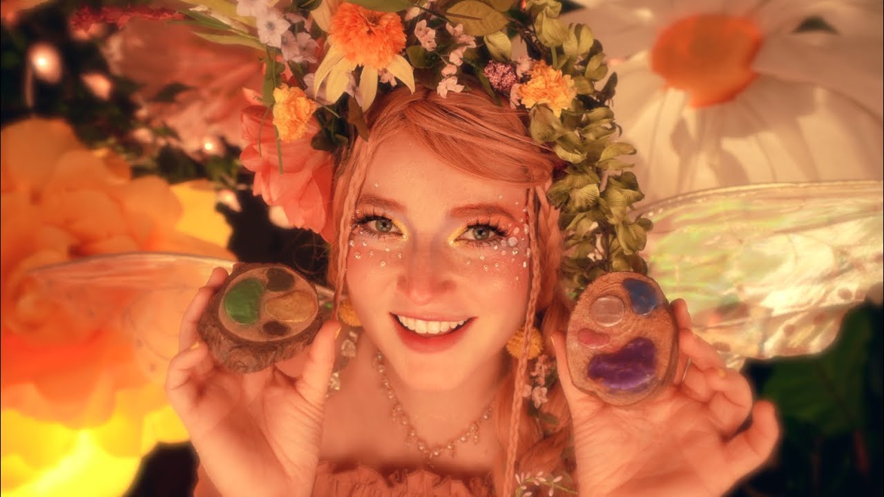 ASMR Playful Spring Fairy Gives You a Makeover - YouTube