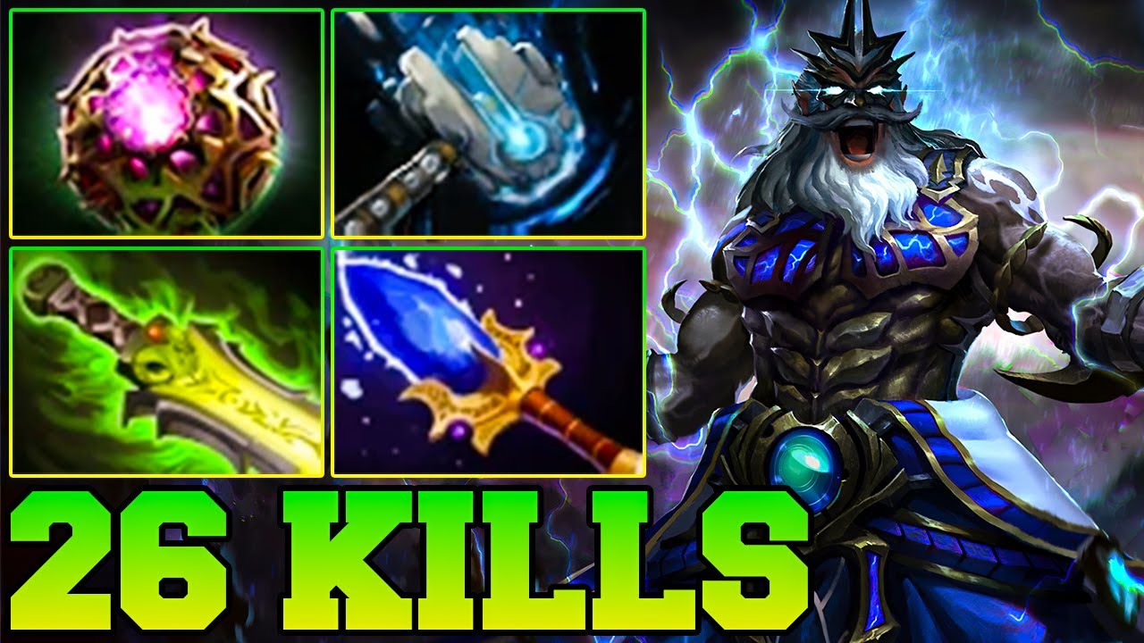 26 Kills + Rampage Zeus 7.36 Mid Lane Meta !! Zeus Dota 2 Guide ...