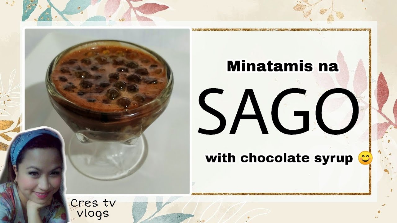 Sago with chocolate syrup #vlog6 - YouTube