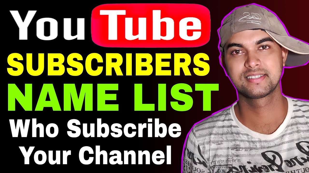 How To See Who Subscribed My Youtube Channel | Easy to See Your YouTube ...