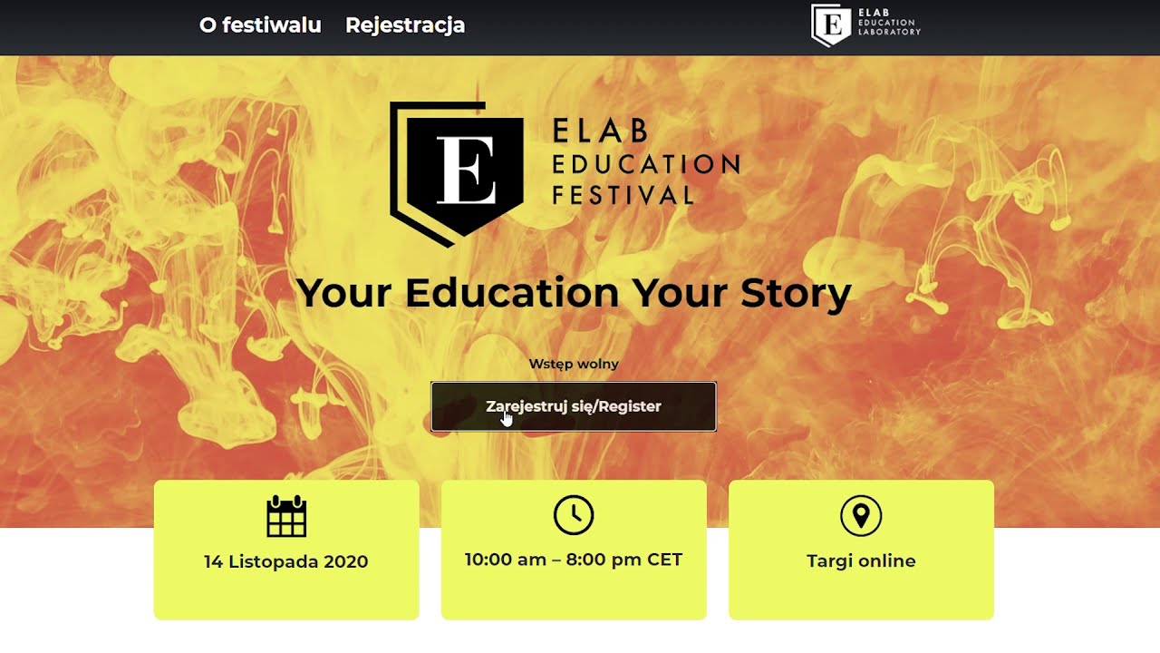 zapowiedź Elab Education Festival 2020 - YouTube
