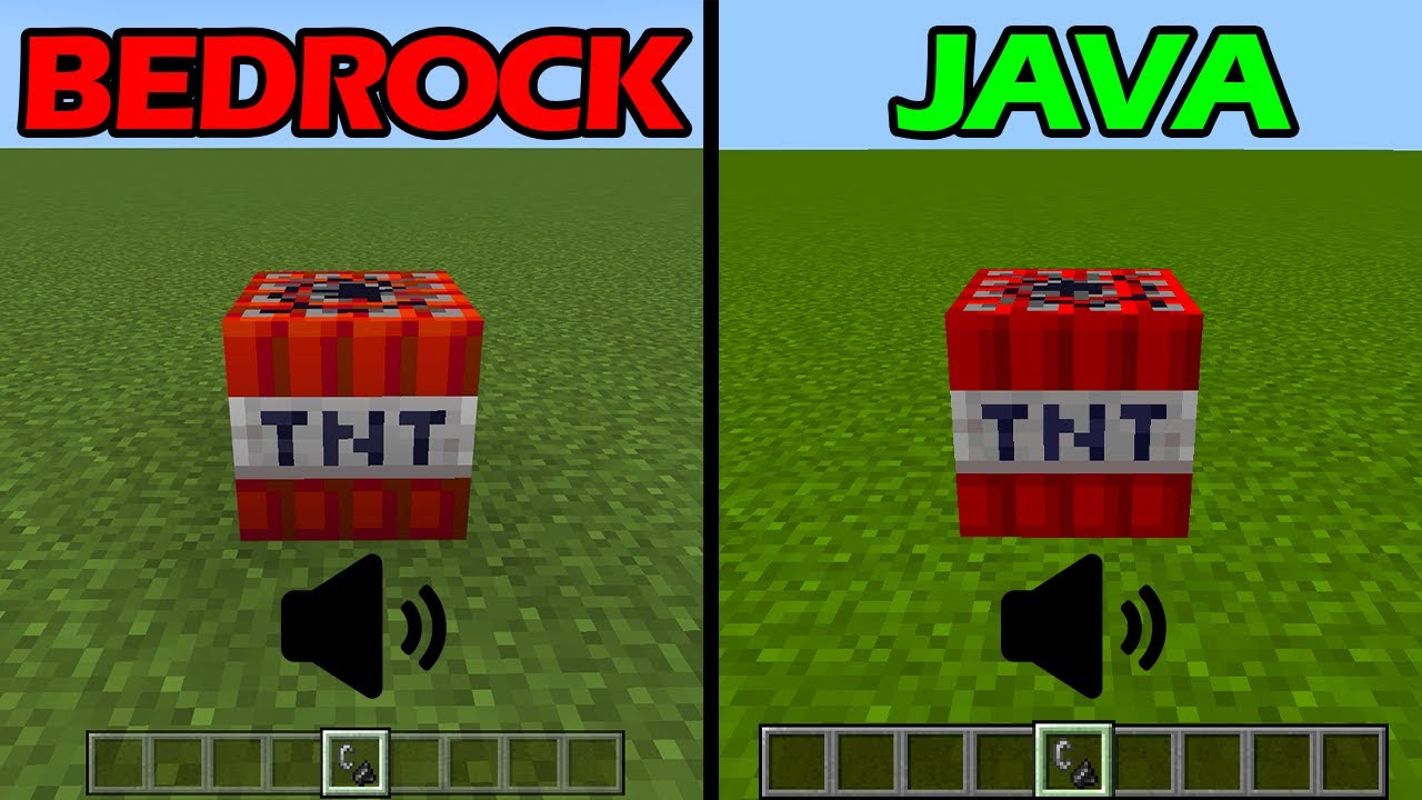 sounds of minecraft JAVA vs BEDROCK - YouTube
