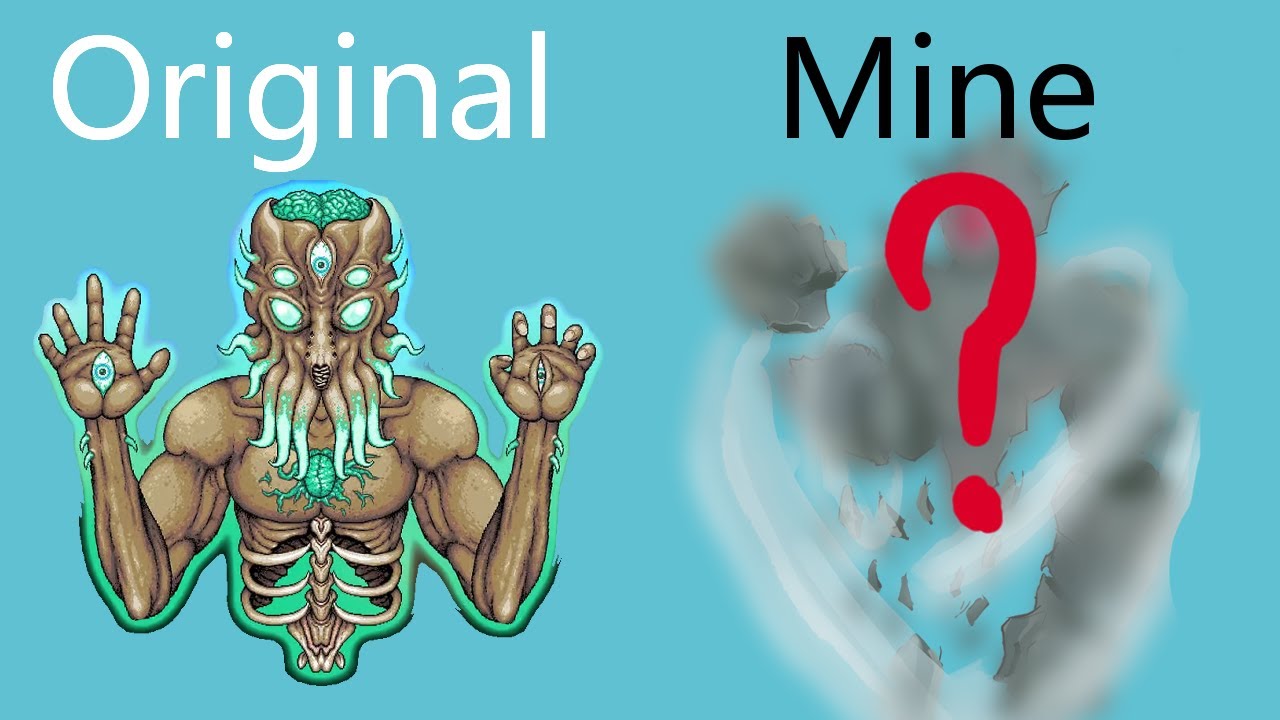 Drawing Terraria bosses based on their name!! - YouTube