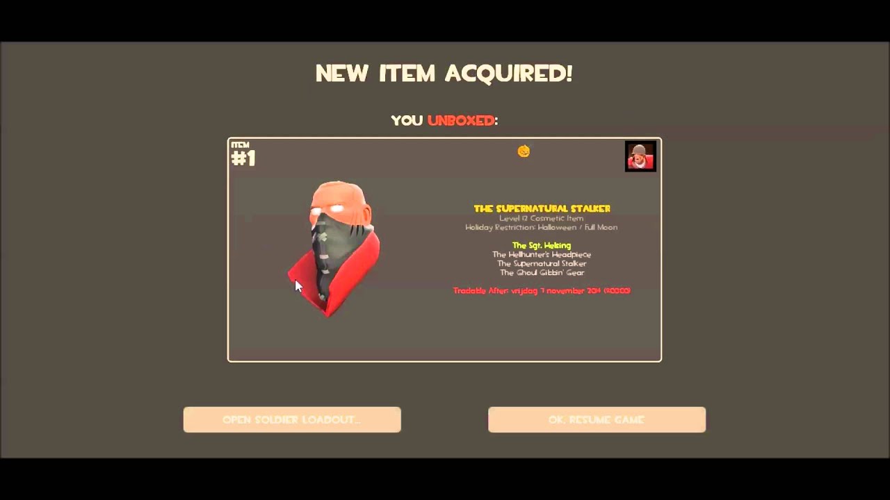 Tf2 - 2014 Halloween unboxing! [ + Halloween cauldron!] - YouTube