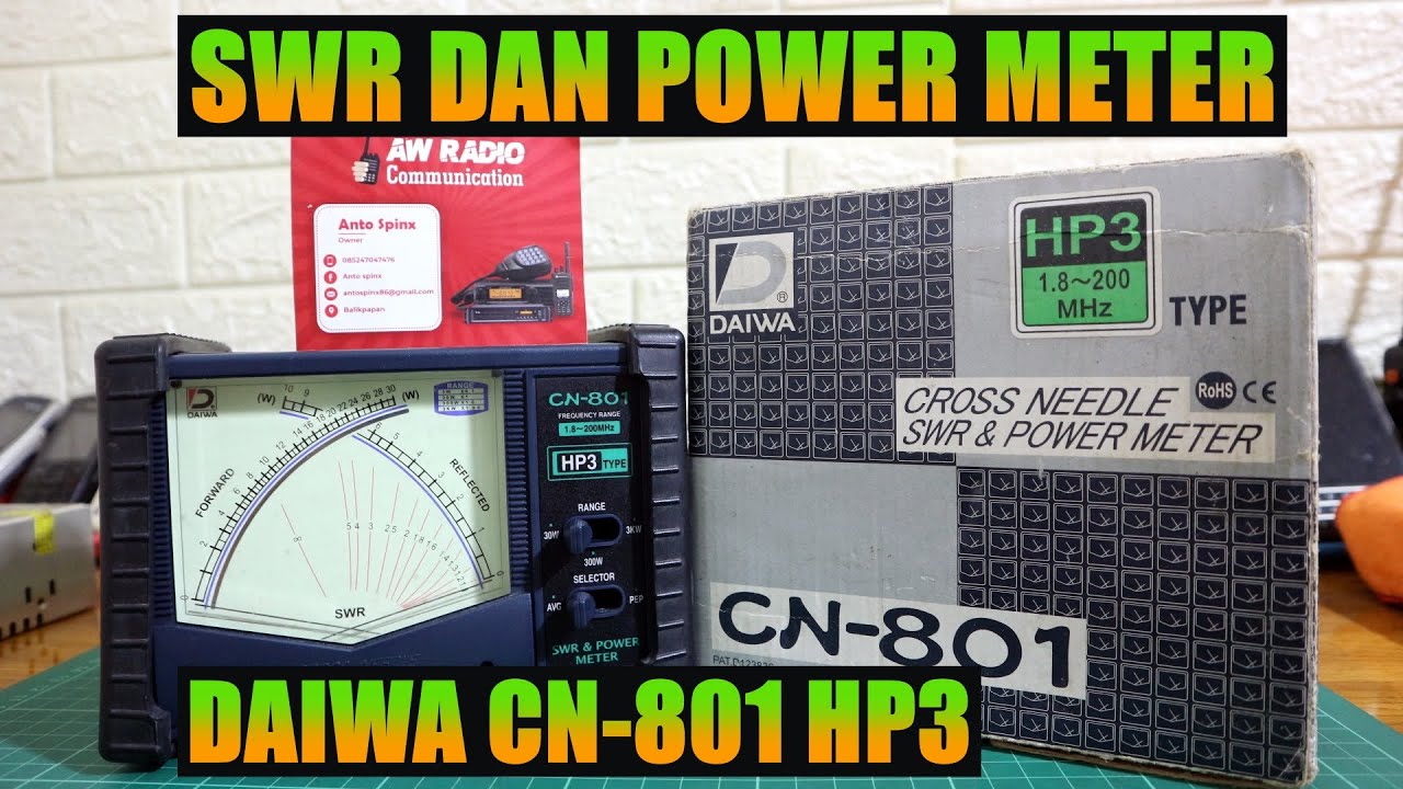 swr dan power meter daiwa Cn-801 hp3 - YouTube