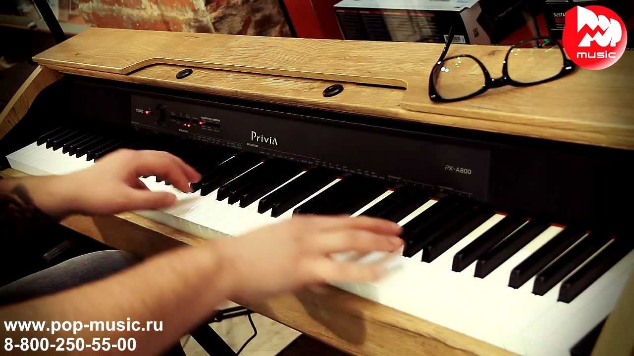 Цифровое пианино CASIO PX A800 - YouTube