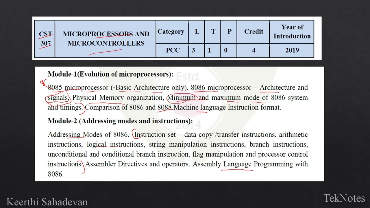 CST 307| Microprocessors & Microcontrollers| Introduction| Malayalam - YouTube