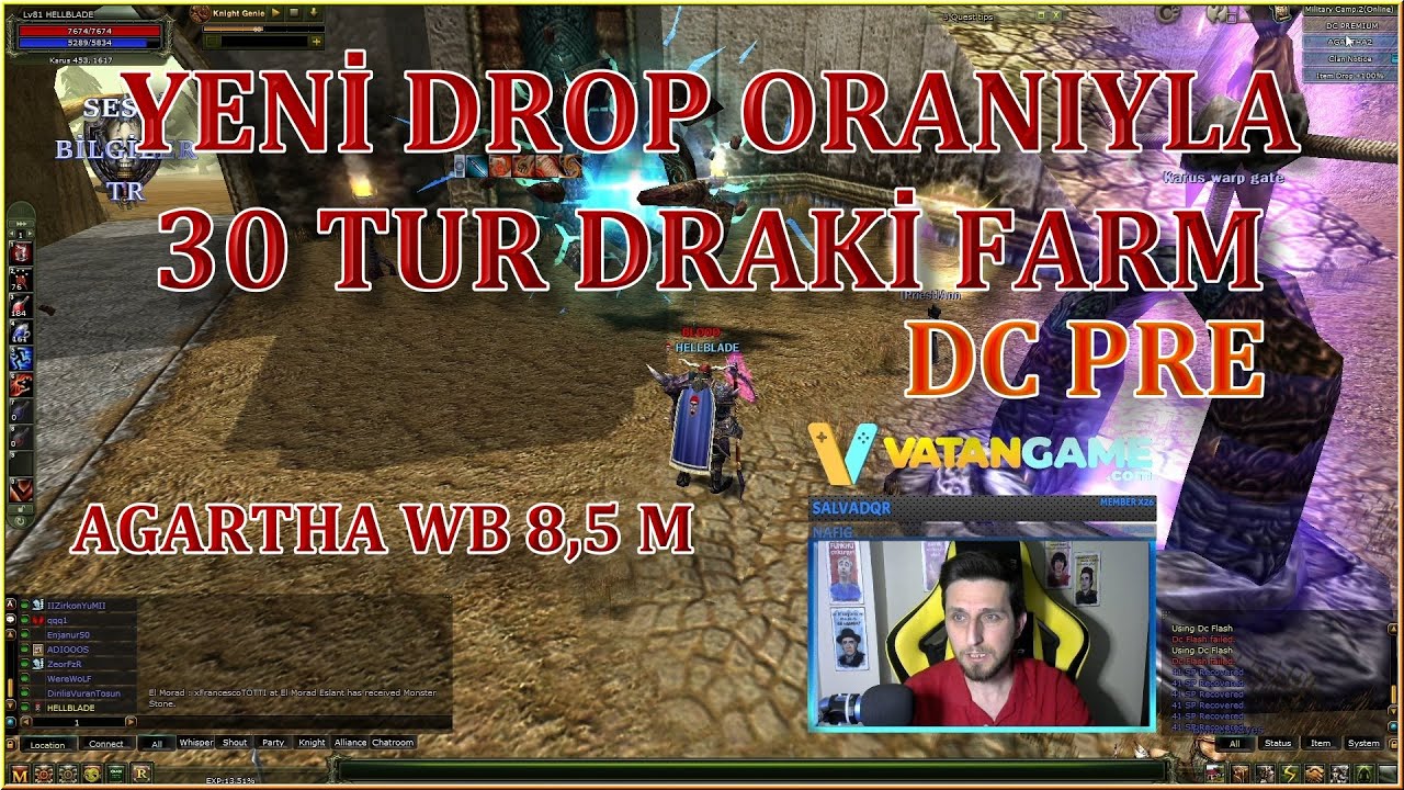YENİ Haliyle DRAKİ DC Pre 2 Char ile 30 TUR FARM YUHHH!! - DROPLAR ve ...