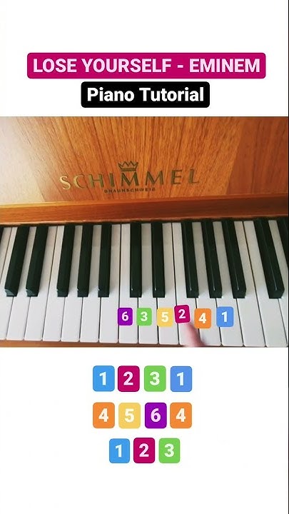 Eminem - Lose Yourself (Piano Tutorial) - YouTube