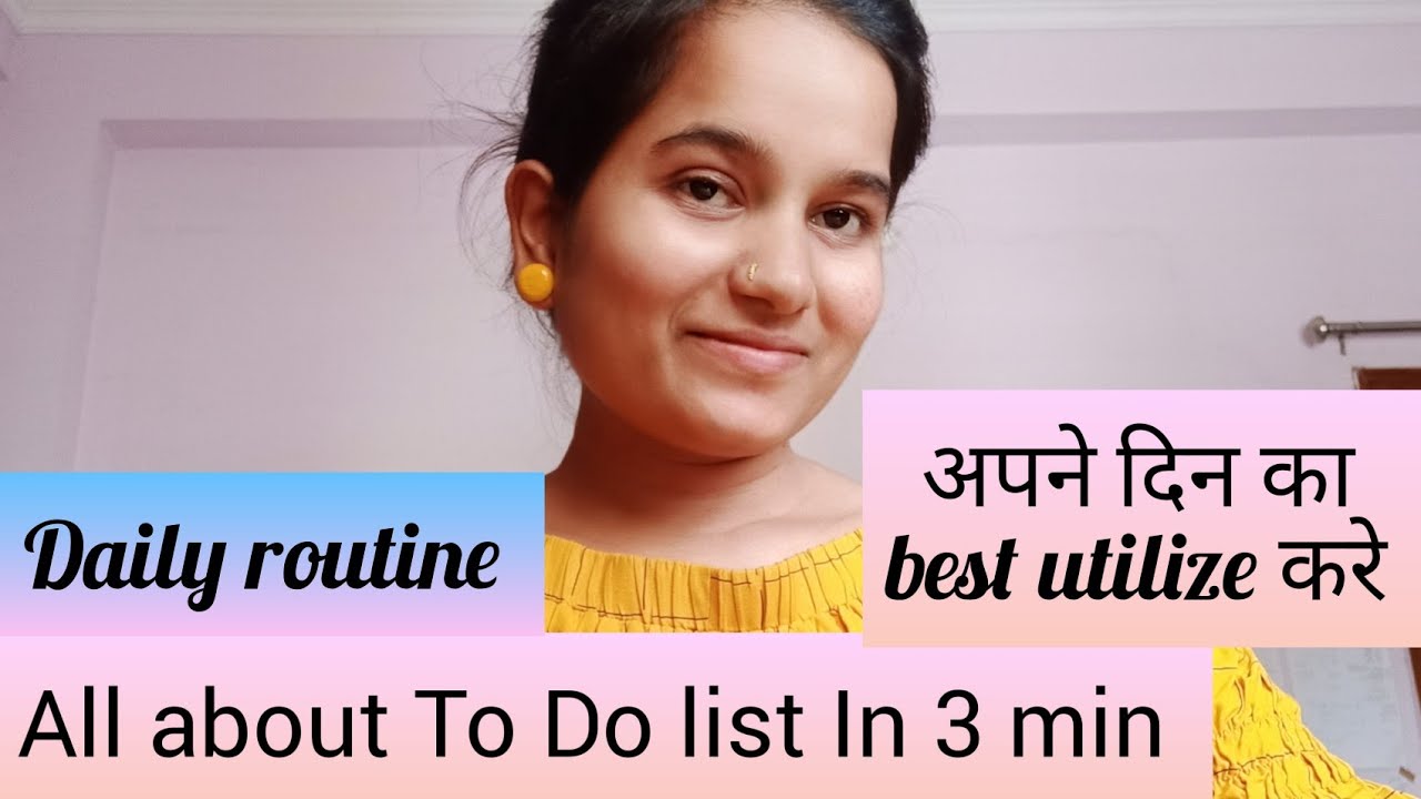 Daily Routine All About To Do List In Hindi By Monika Wasnik YouTube daily-routine-all-about-to-do-list-in-hindi-by-monika-wasnik-youtube