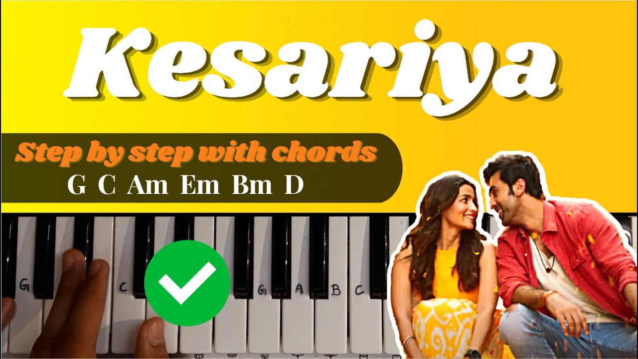 Kesariya on Casio - Easy Piano Tutorial With Notations & Chords ...