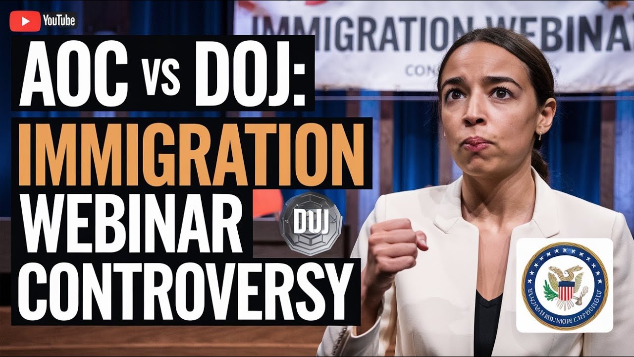 AOC vs DOJ: The Immigration Webinar Controversy - YouTube