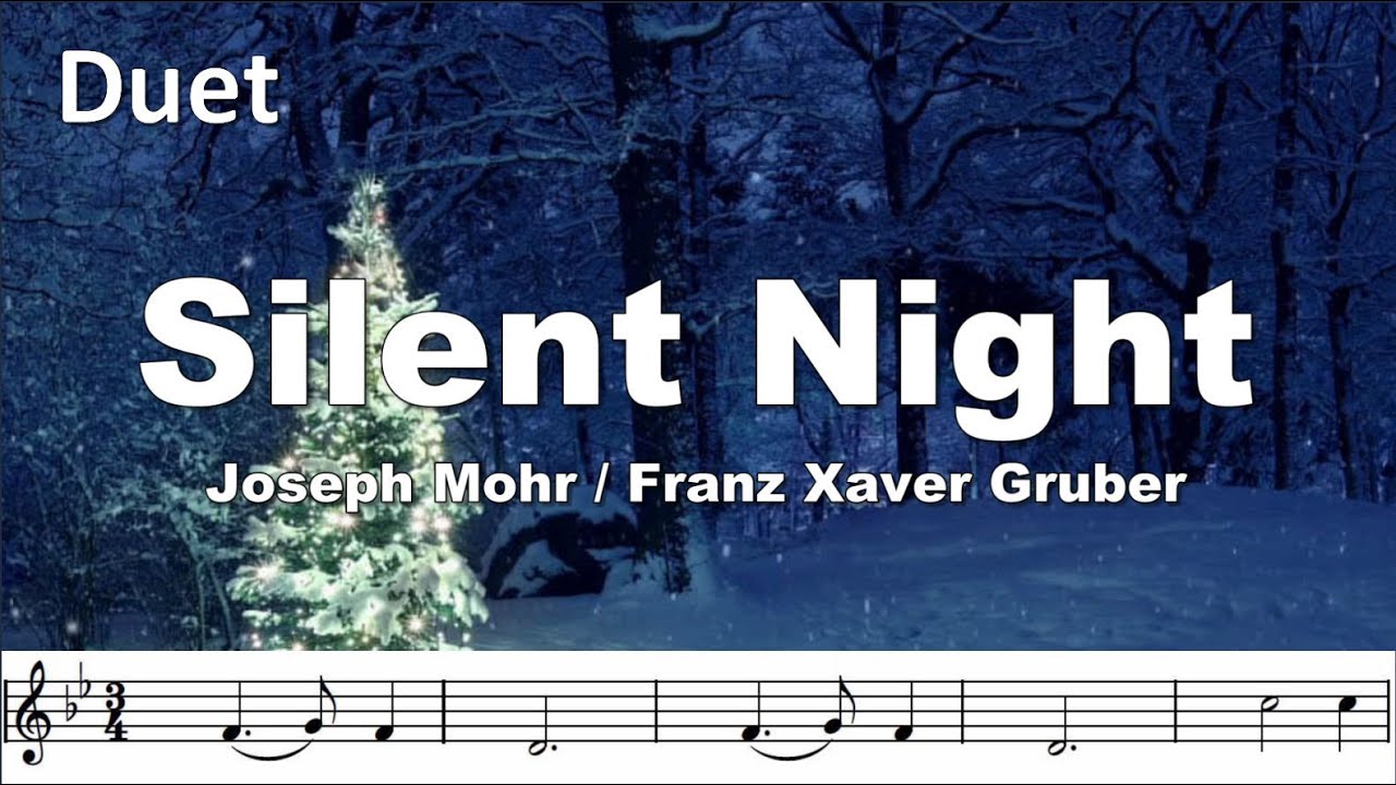 Silent night. A beautiful 2-Bb trumpet (Duet) Christmas play along ...