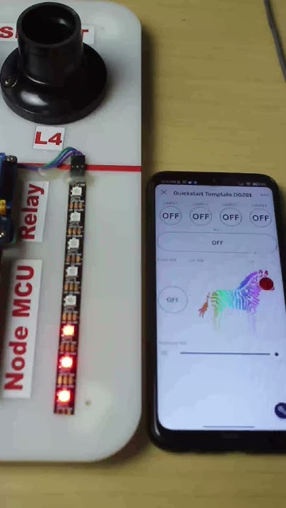 IoT Project : Kontrol LED RGB WS8212 menggunakan aplikasi blynk - YouTube