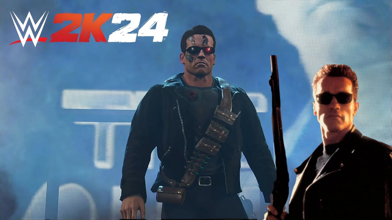 WWE 2K24 | The Terminator T-800 Entrance & Finisher ( Terminator 2 ...