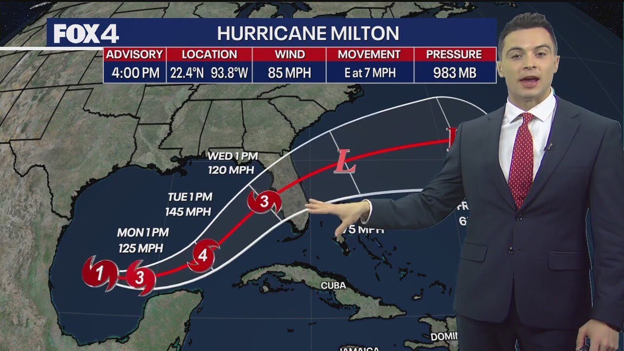 Hurricane Milton: Track, landfall timing - YouTube