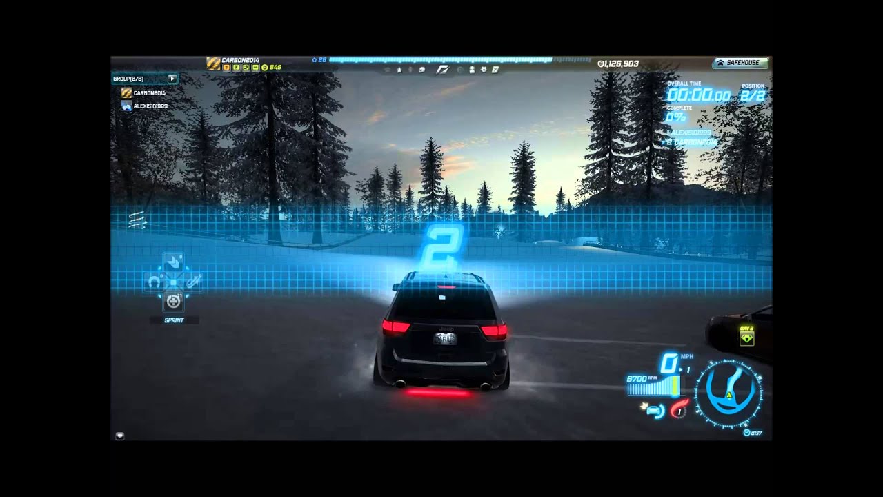 nfs w free roam snow - YouTube