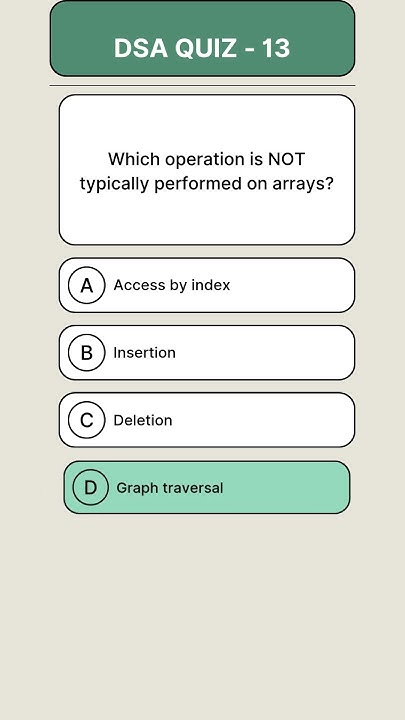 Q - 13 DSA Quiz - YouTube