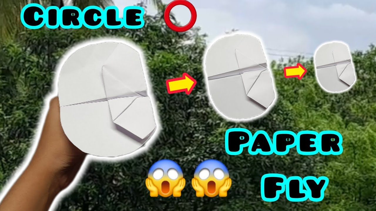 Easy circle ⭕ paper fly craft tutorial for beginners| Easy paper craft ...