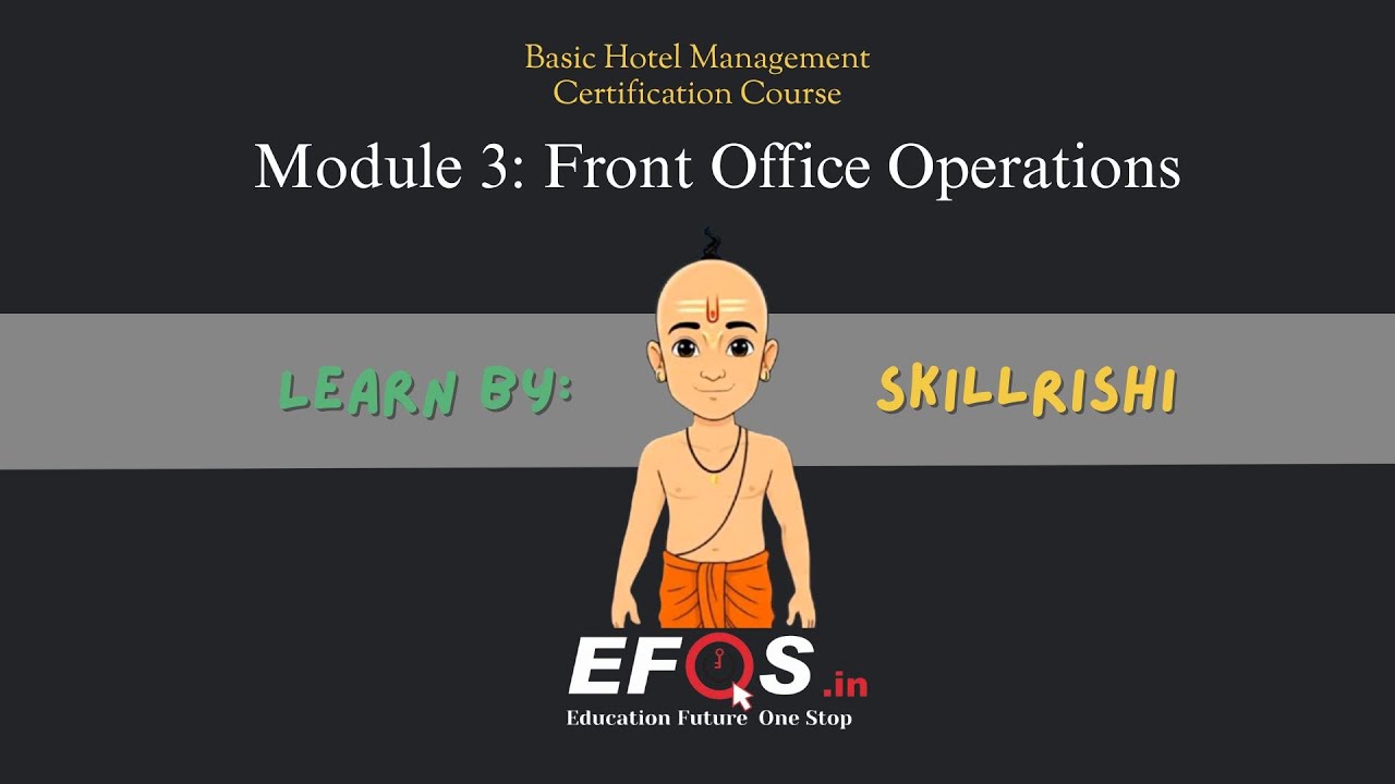 M3: Front Office Operations | Basic Hotel Management Certification ...