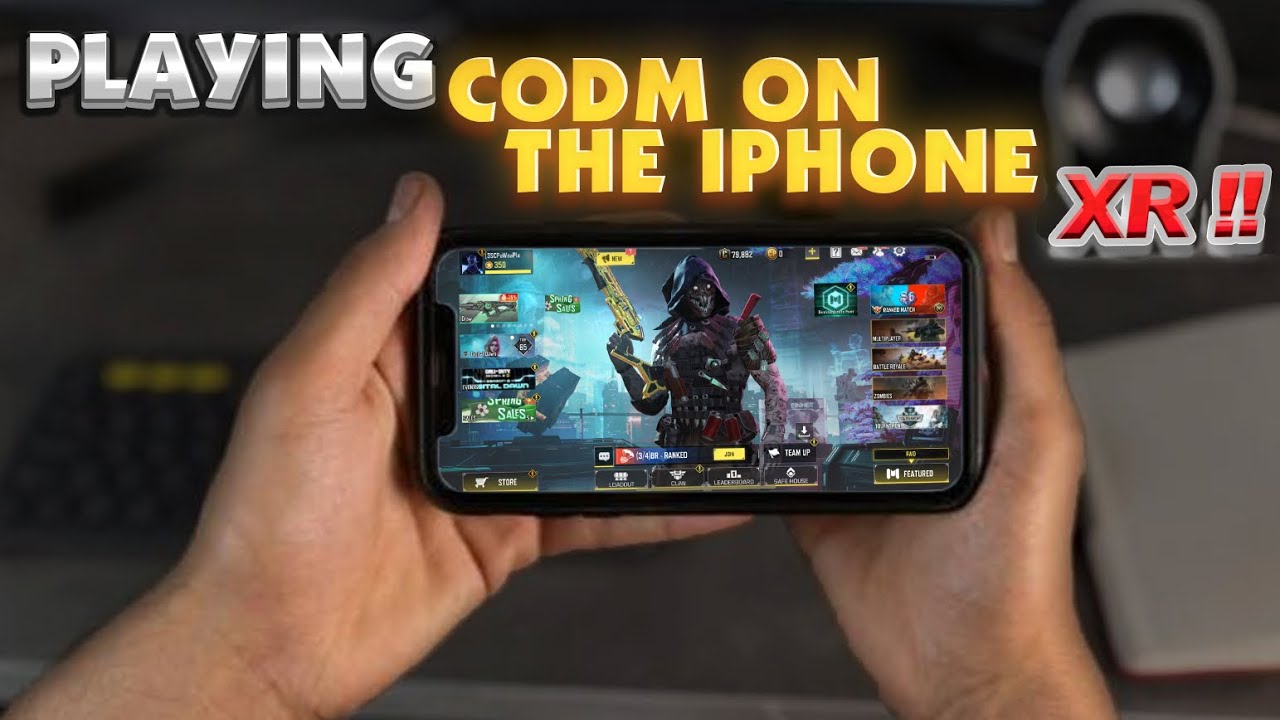 PLAYING CODM ON THE IPHONE XR🔥 - YouTube