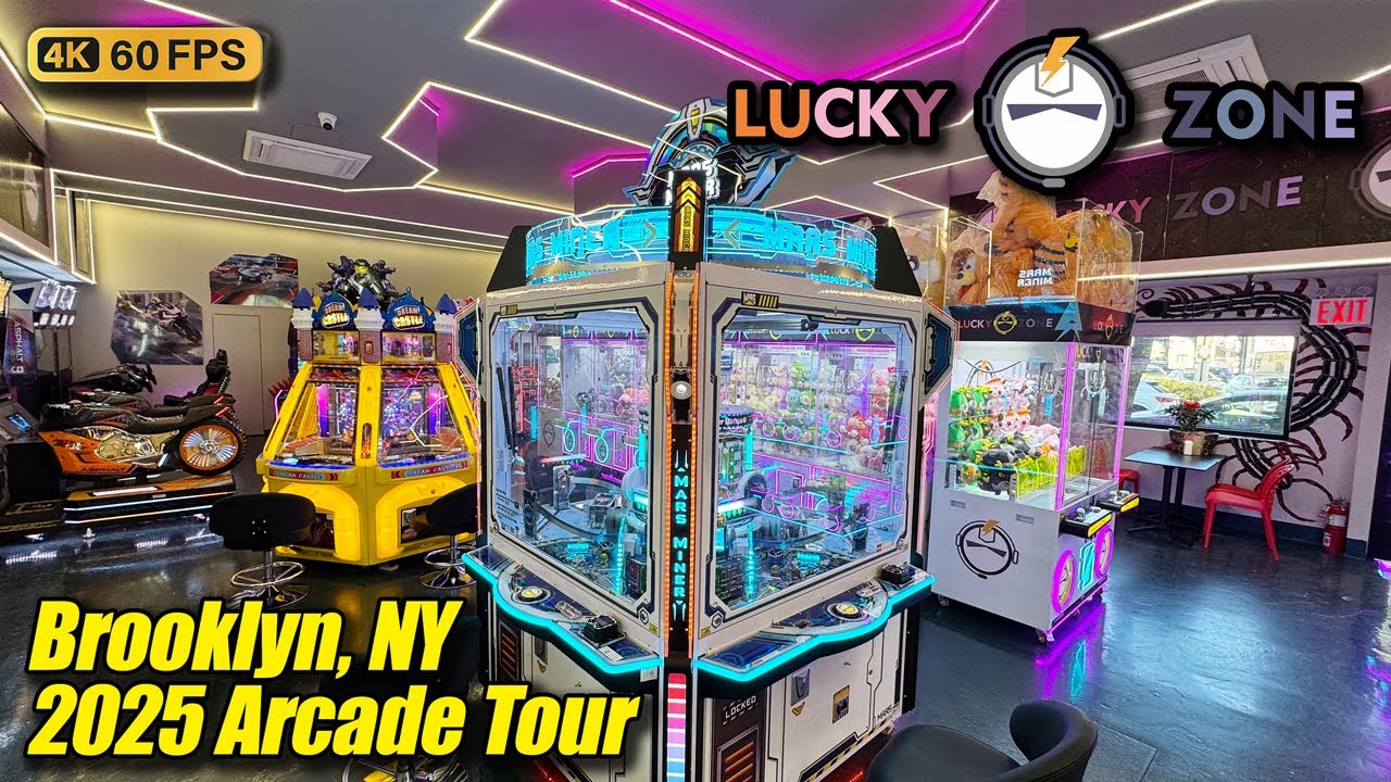 Lucky Zone arcade tour (Brooklyn NY), new March 2025 full 4K ...