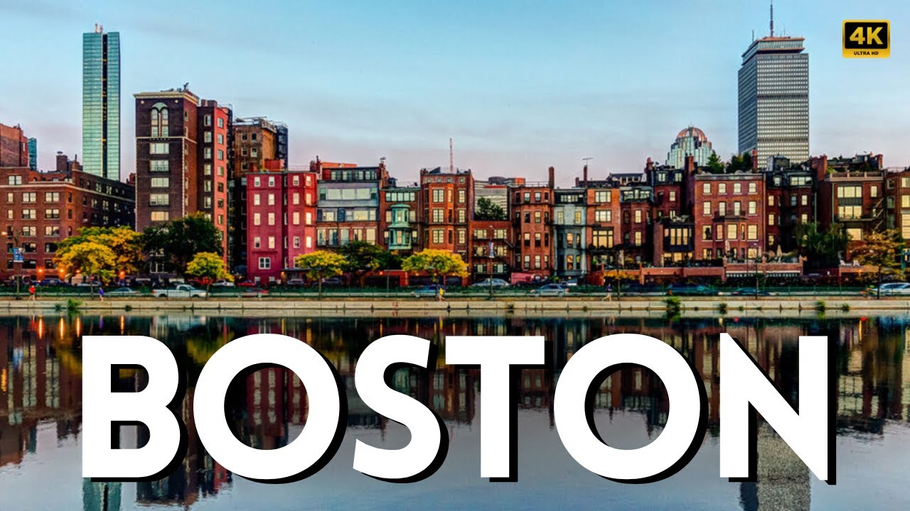 I Made Flying Over Boston City in Massachusetts 4K UHD Video Using ...