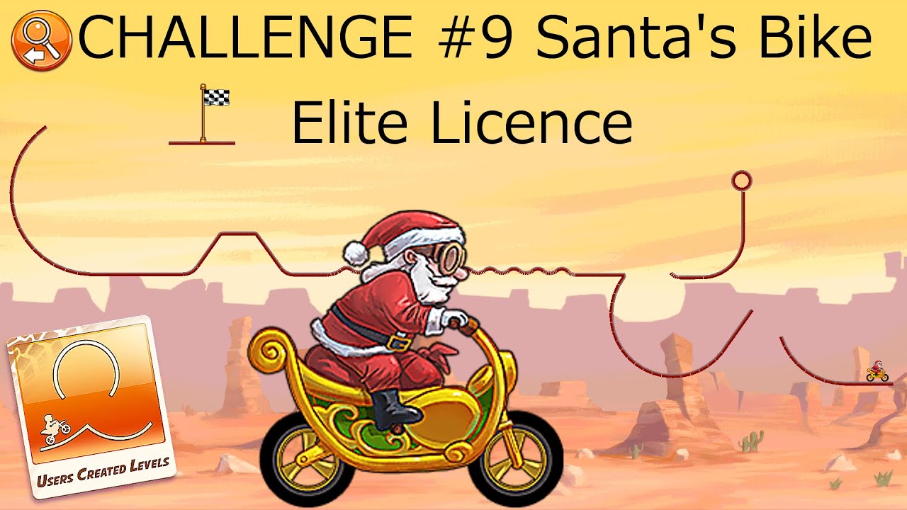 Bike Race CHALLENGE #9 Santa's Bike ELITE Licence - YouTube