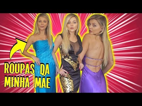 PROVANDO VESTIDOS DA MINHA MÃE